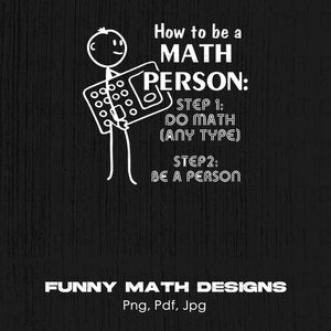 How to Be A Math Person Mathematics Calculator Nerdy Teacher Digital ...