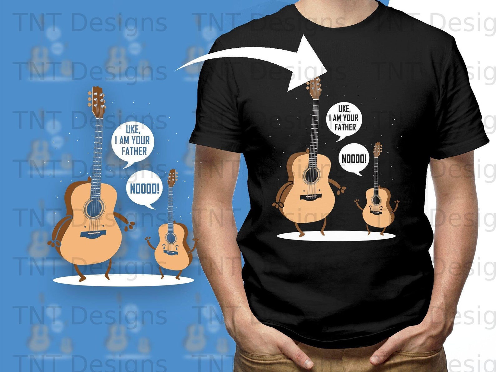 Uke I Am Your Father Digital Png File Download Guitar Player - Etsy