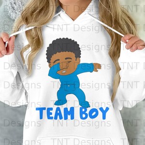 Team Boy Digital Png File Instant Download, Gender Reveal T-shirt ...
