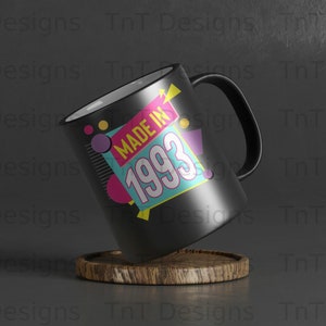 1993 Birthday Retro Digital Png File Instant Download, Happy Birthday T ...