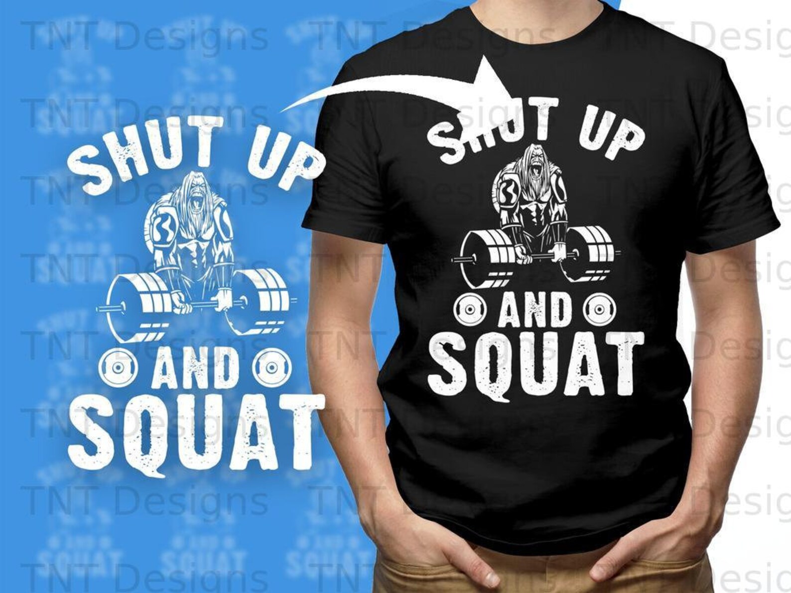 Funny Bigfoot Workout Saying Digital Png File Instant Download, Shut up ...