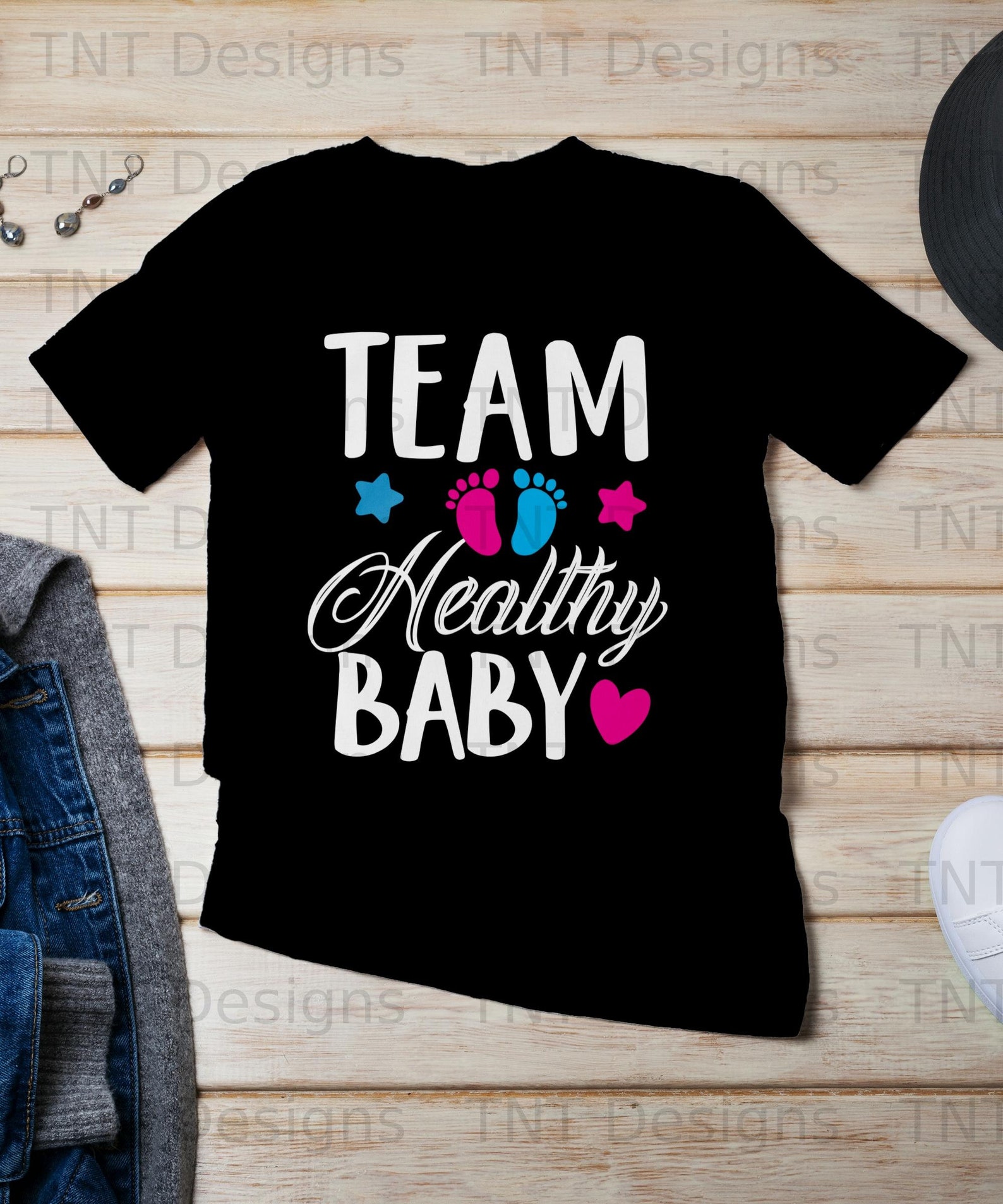 Team Healthy Baby Png Digital File Instant Download Gender - Etsy