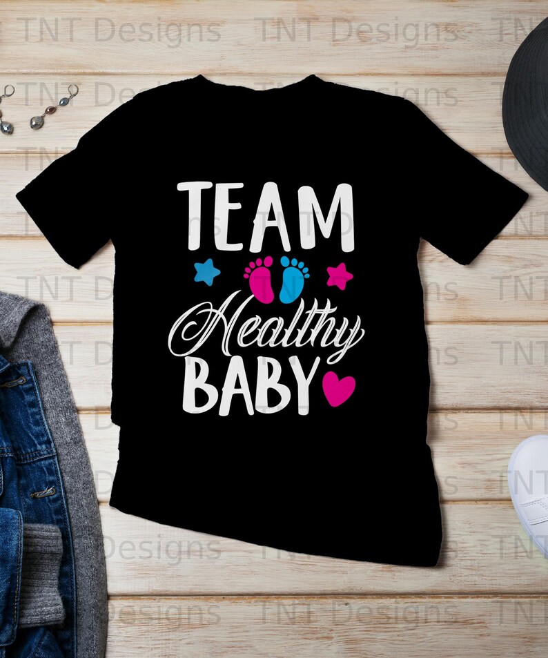 Team Healthy Baby Png Digital File Instant Download, Gender Reveal ...
