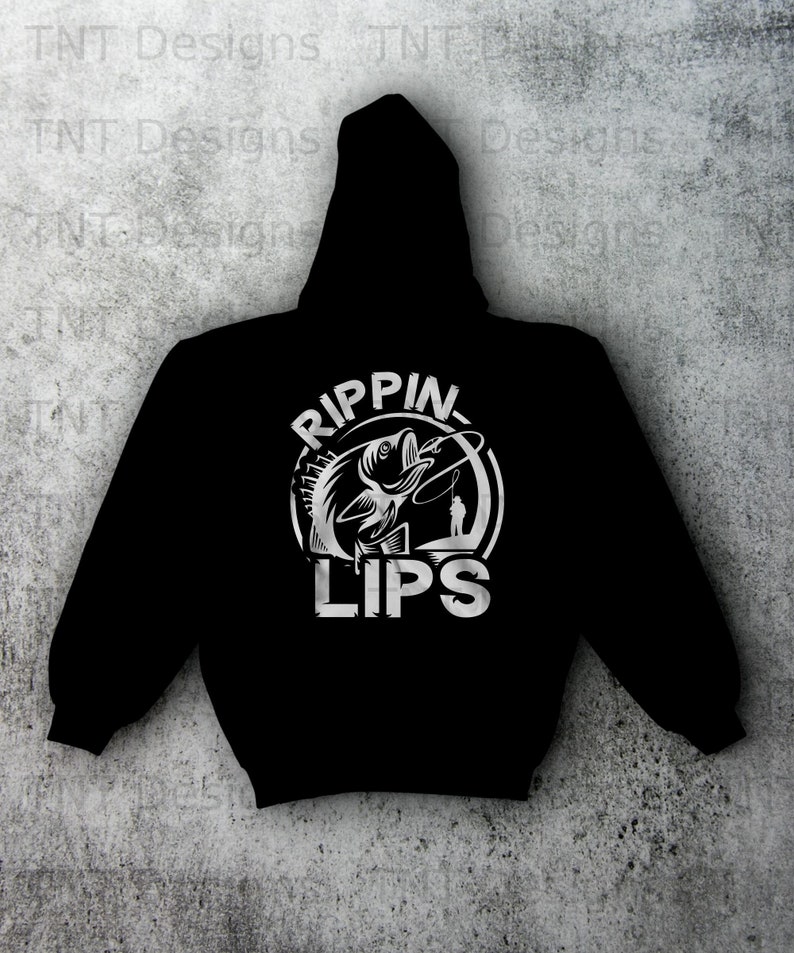 Rippin Lips Funny Fisherman Digital Png Design File Instant - Etsy