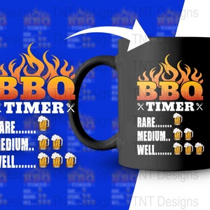 BBQ Timer Digital Png File, Instant Download, Barbecue T-shirt Design, Funny Grill Png, Grilling ...
