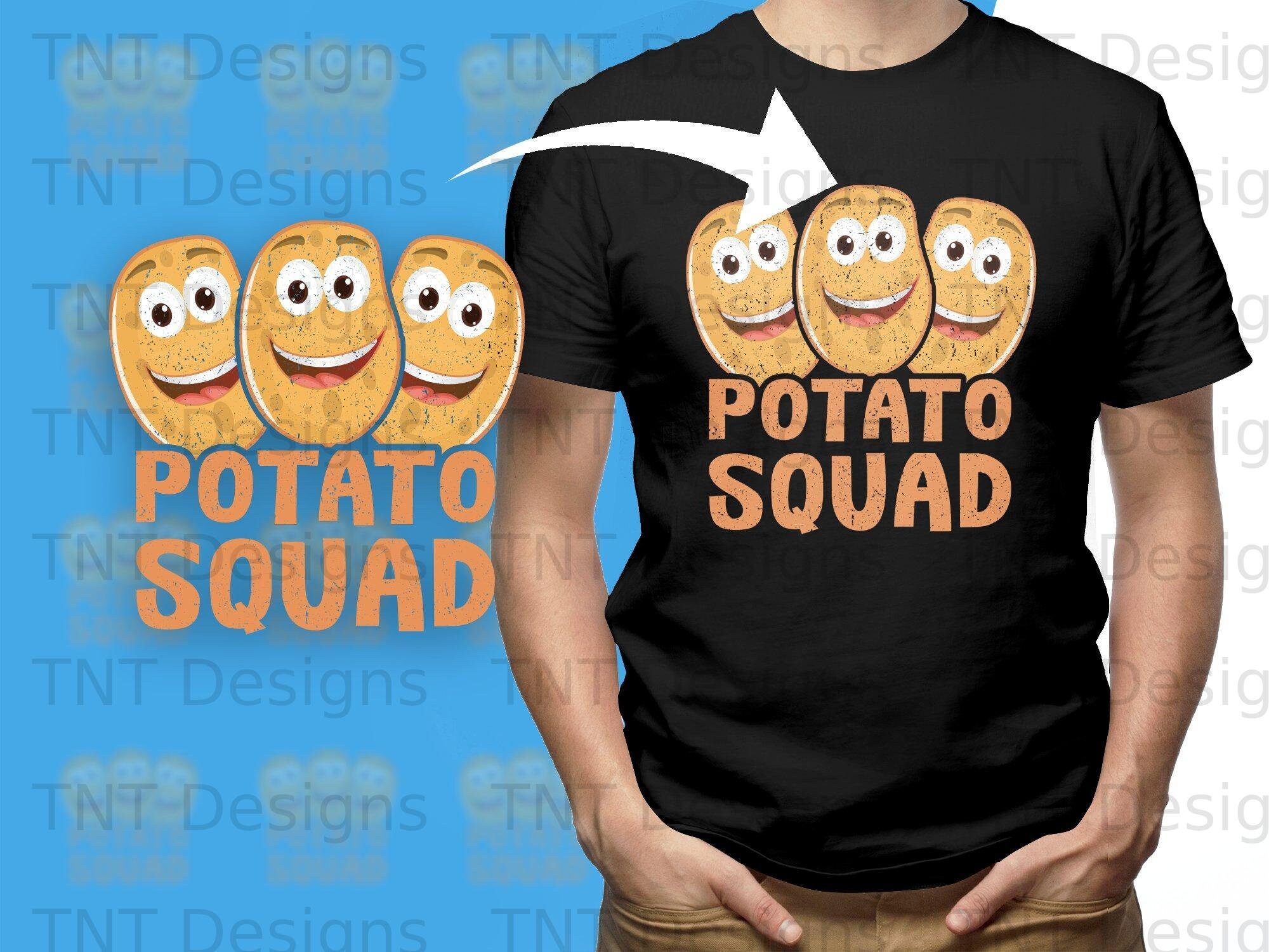 Potato Squad Digital Png File Instant Download, Funny Potato T-shirt ...