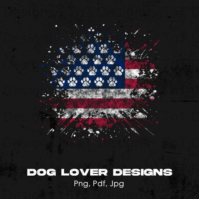 Dog Paw Flag - Etsy