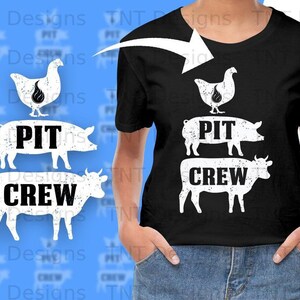Pit Crew Digital Png File, Instant Download, Funny Grilling Chicken Pig ...