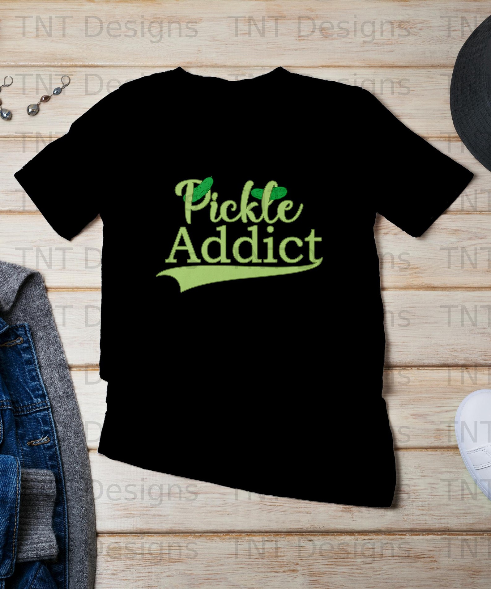 Pickle Addict Digital Png File, Instant Download, Funny Pickle T-shirt ...
