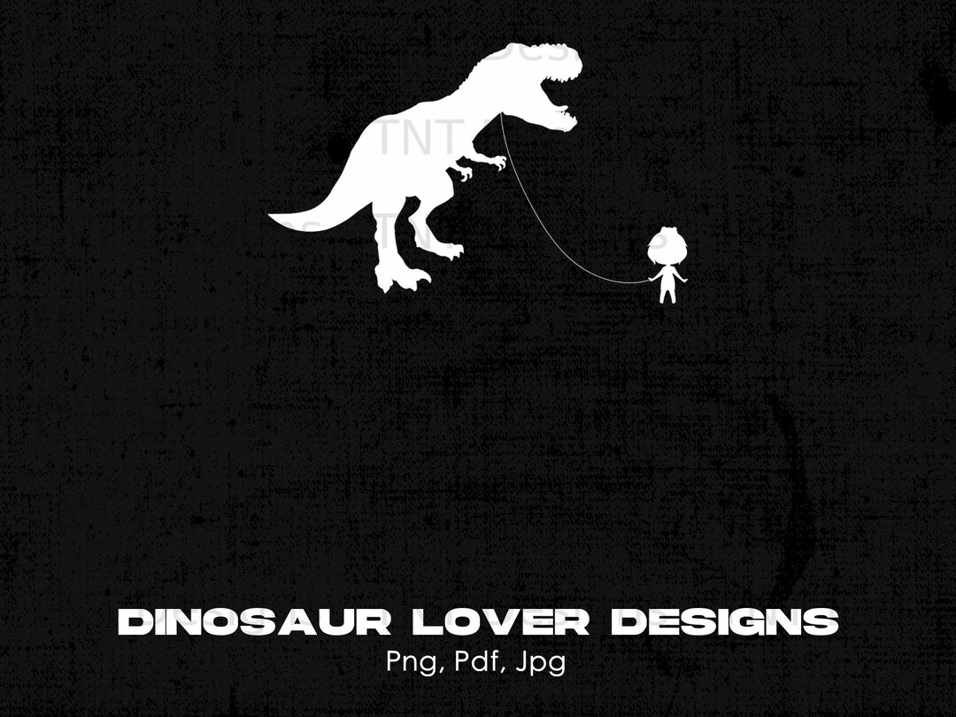 Pet Dinosaur on Leash Digital Png File, Instant Download, Dinosaur ...