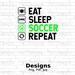 Eat Sleep Cheer Repeat Digital Png File, Instant Download, Cheerleading ...