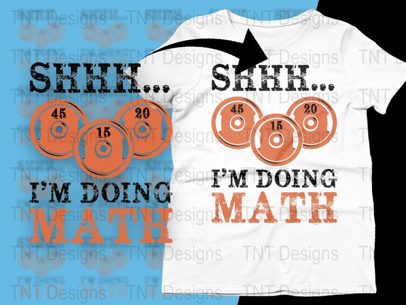 Shhh .. Ich mache Mathe digitale Png-Datei Sofortiger Download, Workout ...