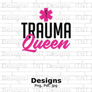 Trauma Queen Digital Png File Instant Download Funny - Etsy Australia