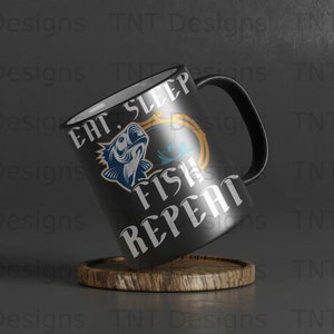 Eat Sleep Fish Repeat Digital Png File, Instant Download, Fishing ...