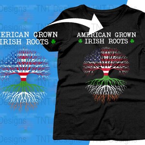 American Grown Irish Roots Digital Png File, Instant Download, Ireland ...