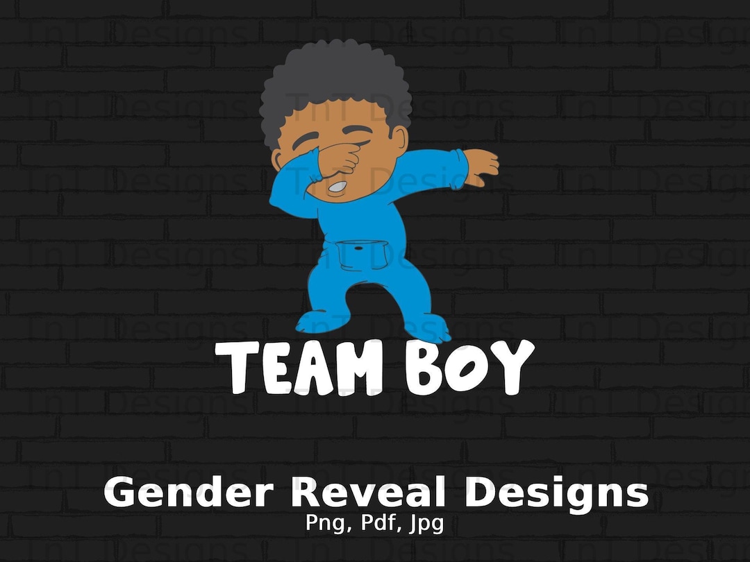 Team Boy Digital Png File Instant Download, Gender Reveal T-shirt ...