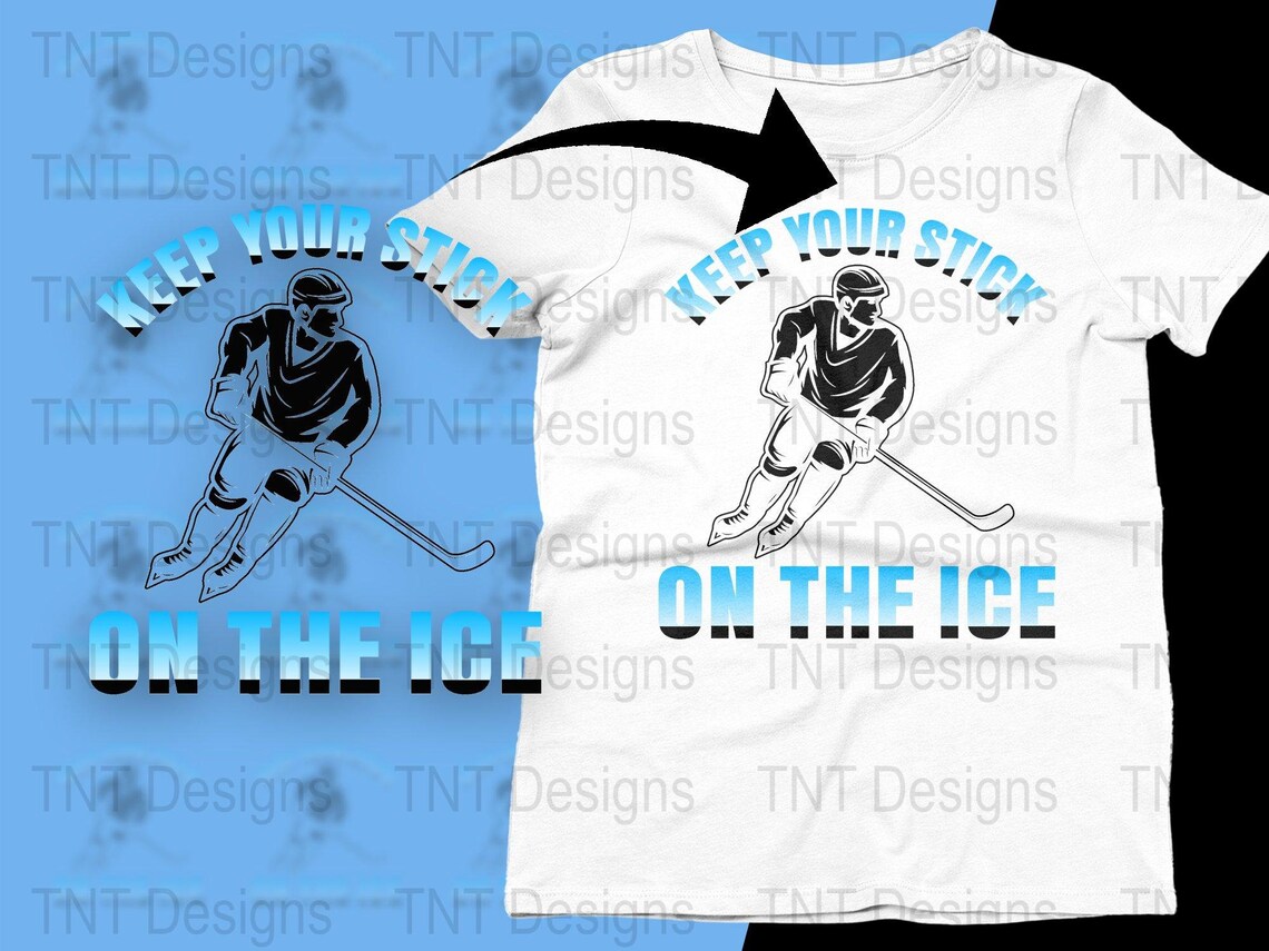 Keep Your Stick on the Ice Digital Png File, Instant Download, Ice ...