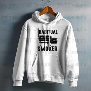 Habitual Smoker Digital Png File, Funny Grilling Saying, BBQ Tshirt ...
