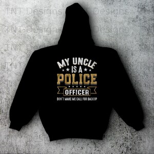 My Uncle is A Police Officer Digital Png File, Instant Download, Funny ...