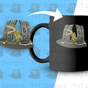 T Rex DJ Dinosaur Digital Png File, Instant Download, Party Jockey Png ...