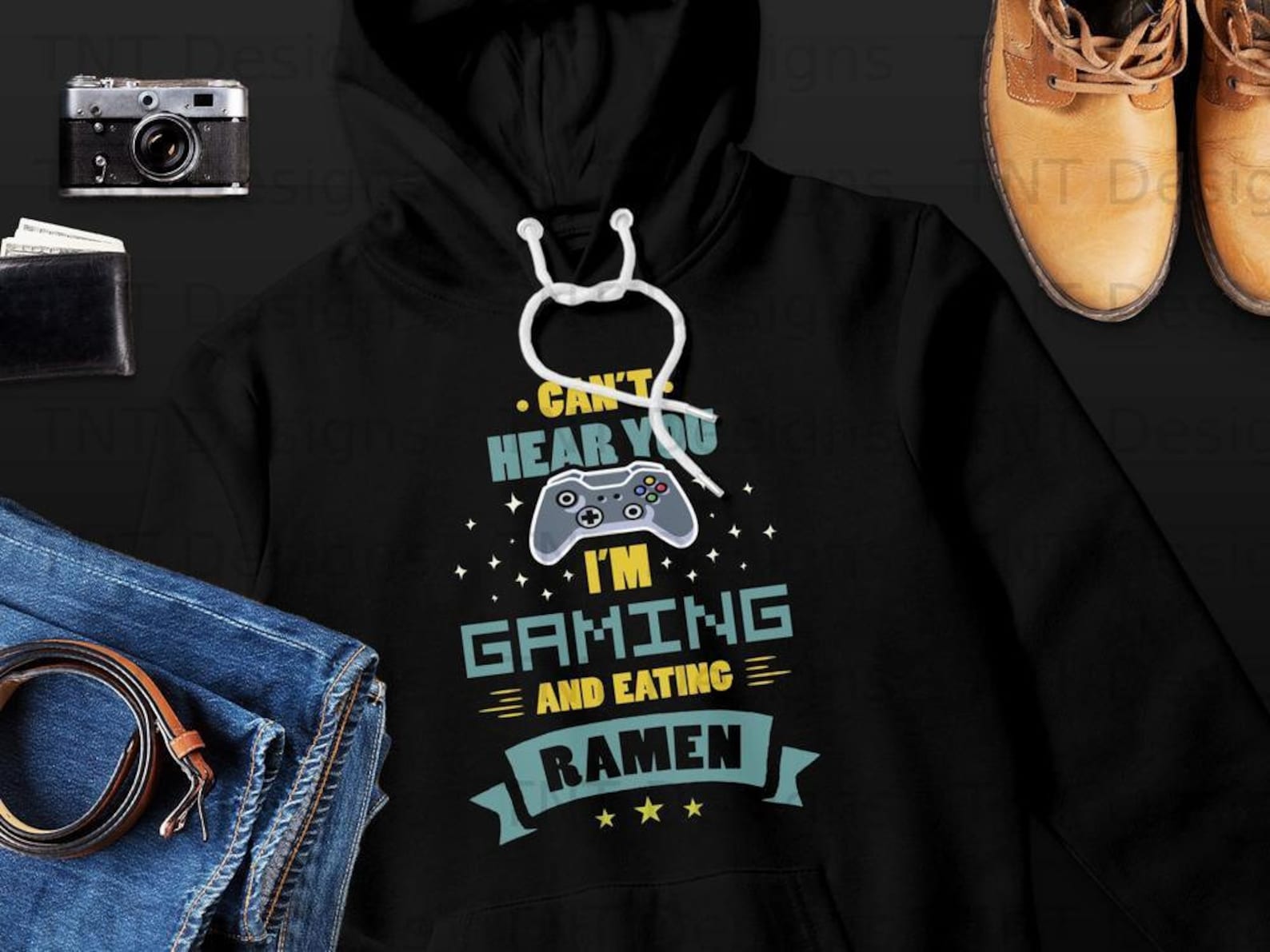 I Can't Hear You I'm Gaming & Eating Ramen Digital Png File, Instant ...
