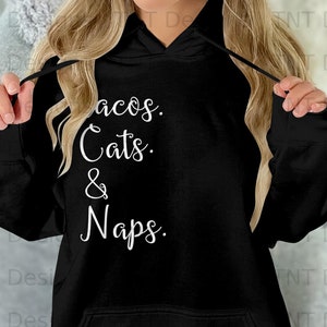 Taco Cats & Naps Digital Png File, Instant Download, Mexican Food ...