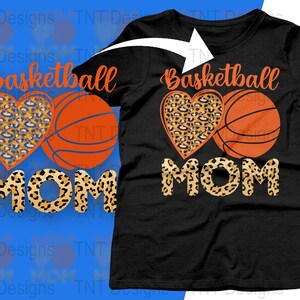 Basketball Mom Leopard Print Digital Png File, Instant Download ...