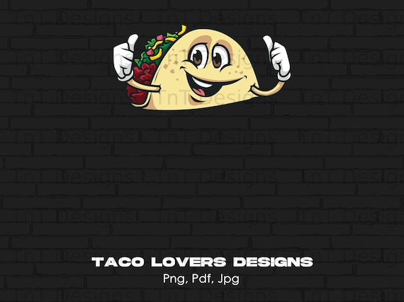 Cute Taco Lover Digital Png Design File Instant Download Love - Etsy