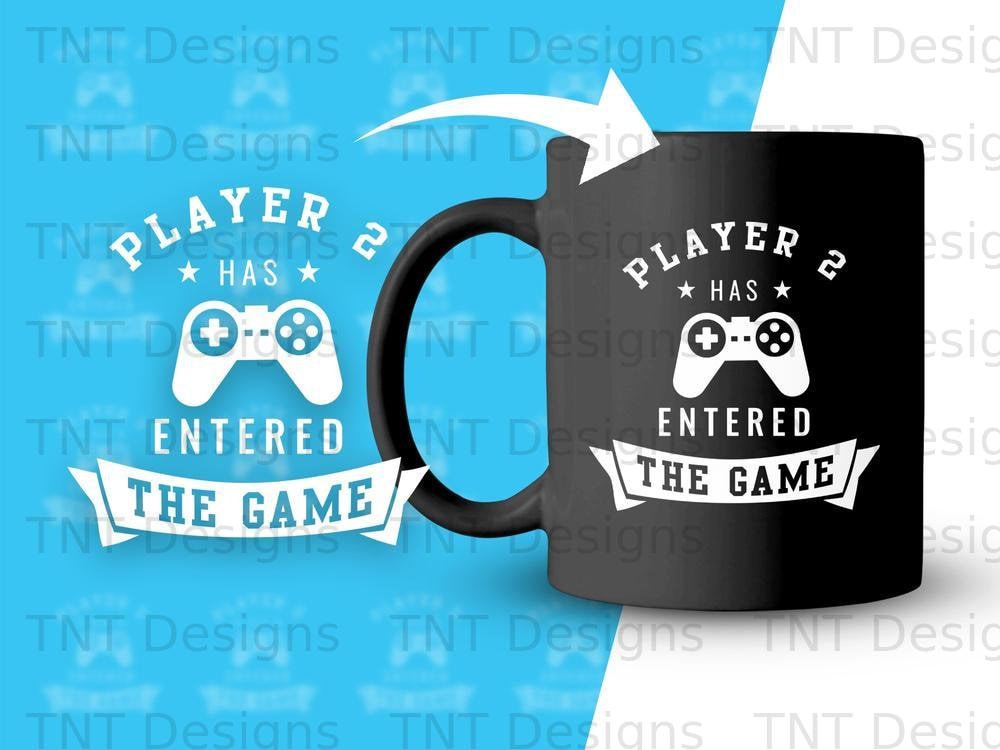 Player 2 Has Entered the Game Digital Png File, Instant Download, New ...