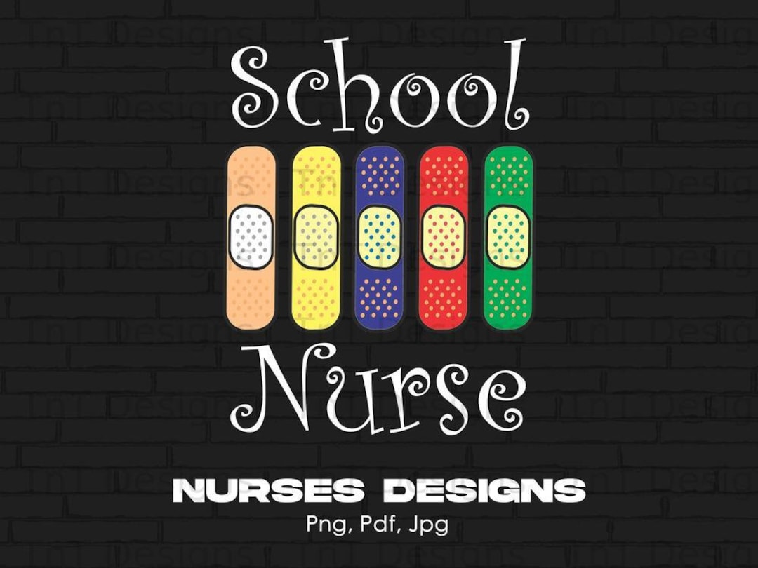 School Nurse Digital Png File, Instant Download, Nurse T-shirt Design ...