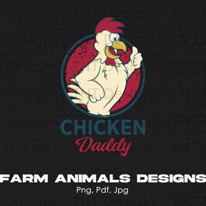 Chicken Daddy Digital Png File, Instant Download, Funny Chicken T-shirt ...