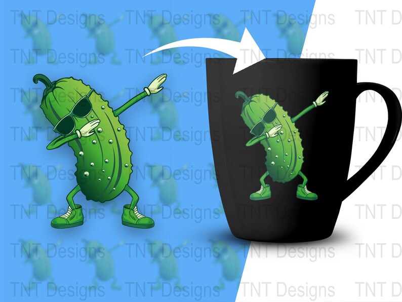 Dabbing Pickle Digital Png File, Instant Download, Funny Pickle T-shirt ...