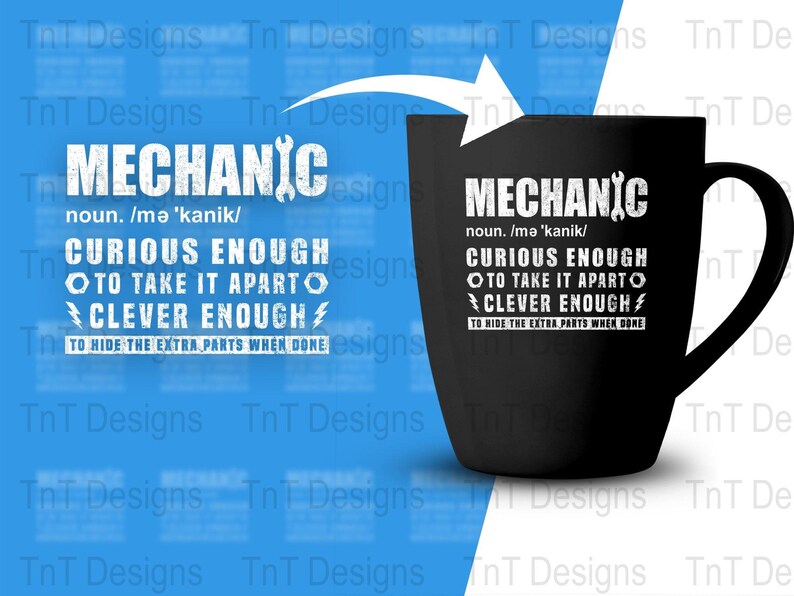 Mechanic Definition Digital Png File, Funny Mechanic Saying T-shirt ...