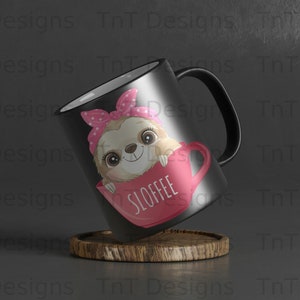 Sloffee Digital Png File, Instant Download, Funny Sloth Tshirt Design ...