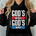 God's Will God's Way Digital Png File, Instant Download, Christian T ...