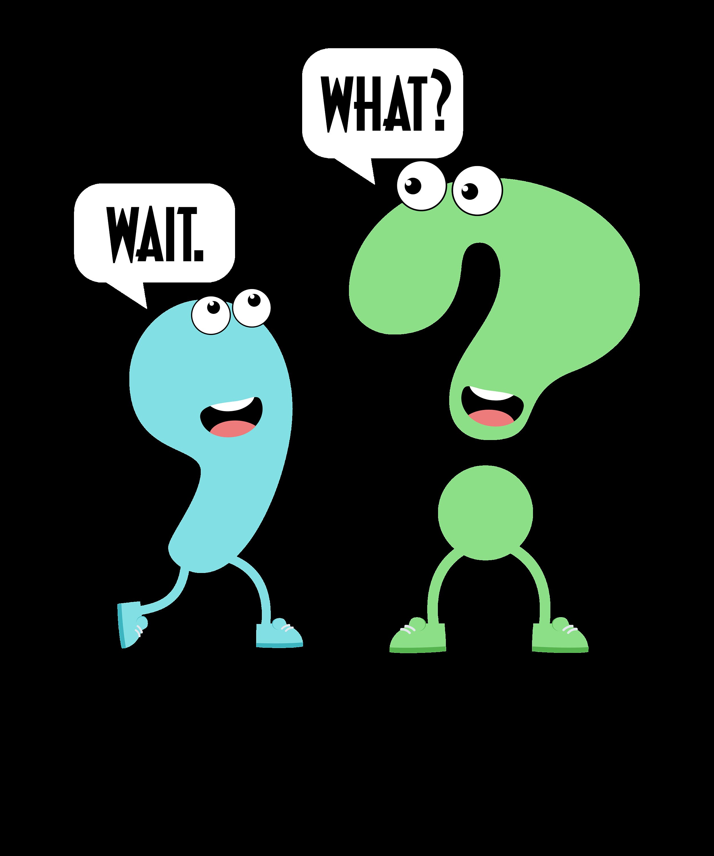 Wait What Question Mark and Comma Digital File Instant - Etsy