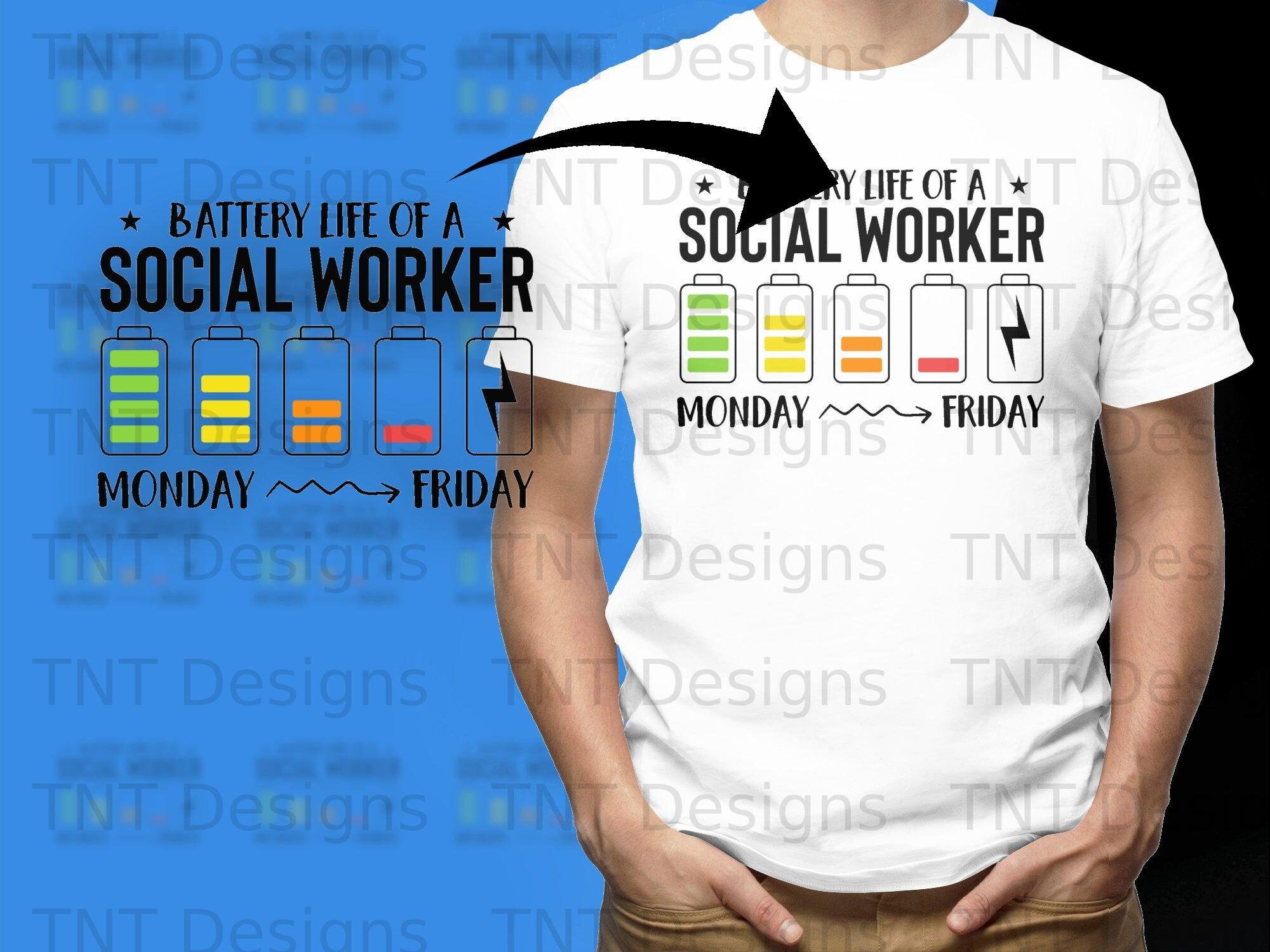 Battery Life of A Social Worker Digital Png File, Instant Download ...