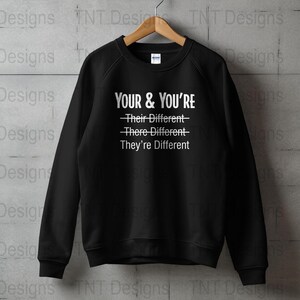 Your and You're They're Different Digital Png File, Instant Download ...