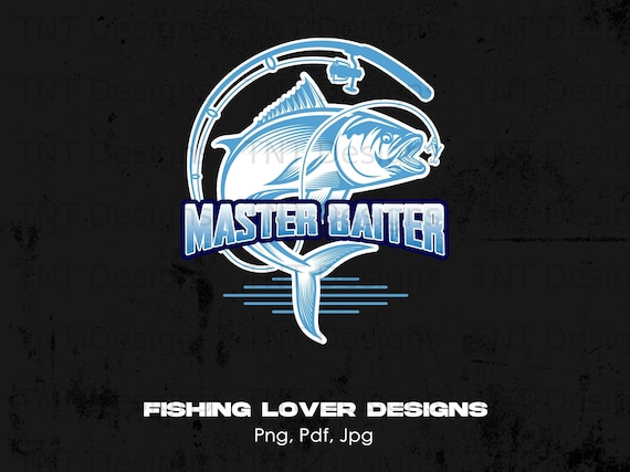 Master Baiter Funny Fishing Digital Png Design File Instant - Etsy