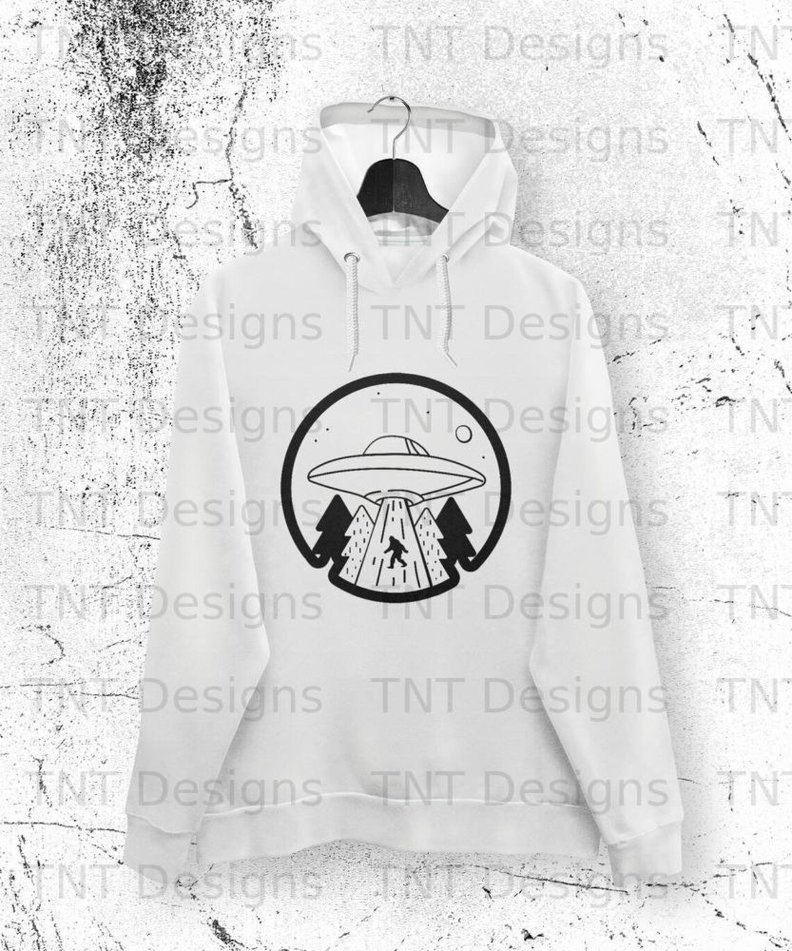 Bigfoot Alien Abduction Digital Png File, Instant Download, Ufo T-shirt ...