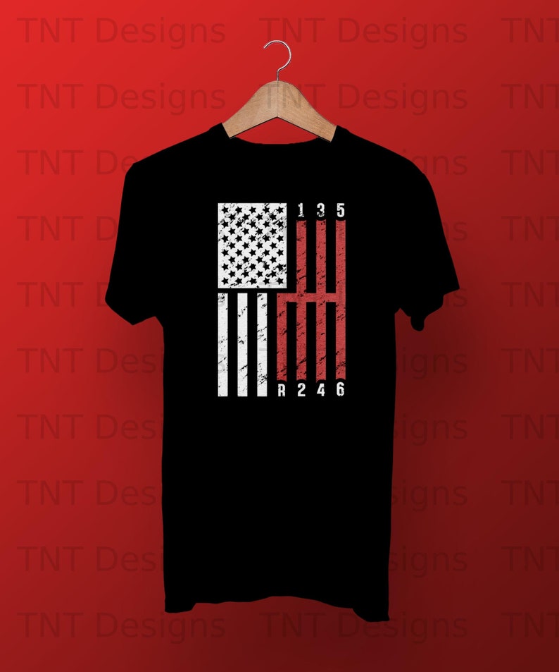 Engine Gear Shift Pattern USA Flag Digital Png File, Instant Download ...