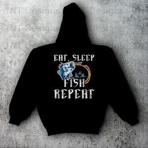 Eat Sleep Fish Repeat Digital Png File, Instant Download, Fishing ...