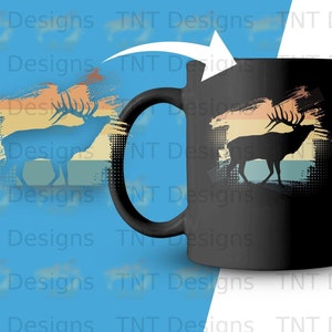 Vintage Elk Digital Png File Instant Download, Elk Lover T-shirt Design ...