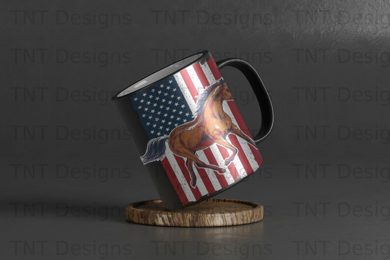 USA Flag Horse Digital Png File Instant Download Patriotic - Etsy