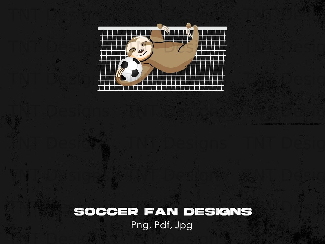 Sloth Soccer Goalie Digital Png File Instant Download Soccer - Etsy