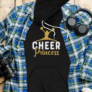 Cheer Princess Digital Png File, Instant Download, Cheer T-shirt Design ...