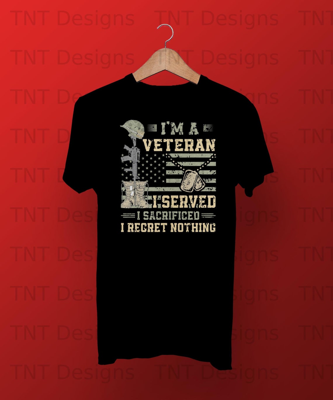 Patriotic Veteran USA Flag Digital Png Design File Instant - Etsy