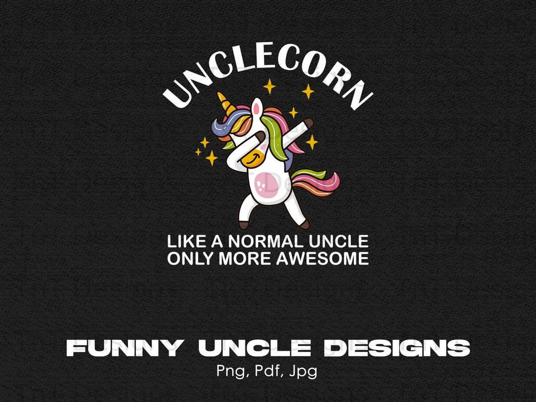 Unclecorn Funny Dabbing Unicorn Digital Png File, Instant Download ...