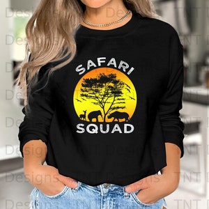 Safari Squad Sunset Digital Png File Download, African Family Vacation ...