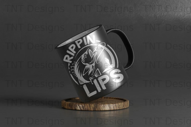 Rippin Lips Funny Fisherman Digital Png Design File Instant - Etsy